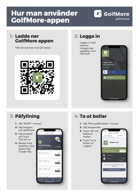 GolfMore nytt betalningssystem på drivingrangen! - Trelleborgs gk
